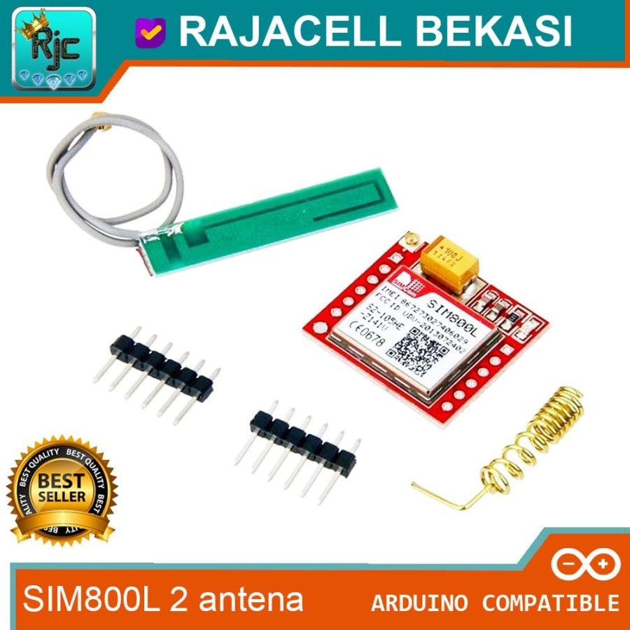 Jual SIM800L Dual Antena Module GSM GPRS SMS Call for Arduino | Shopee ...
