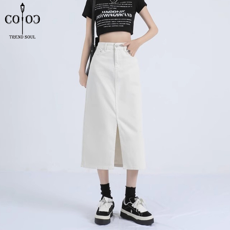 Jual Coco Trend Soul Rok --Krem Highwaist Terbaru Kekinian Rok Jeans ...