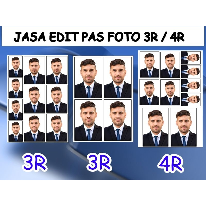 Jual Jasa edit pas foto 3r 4r | Shopee Indonesia