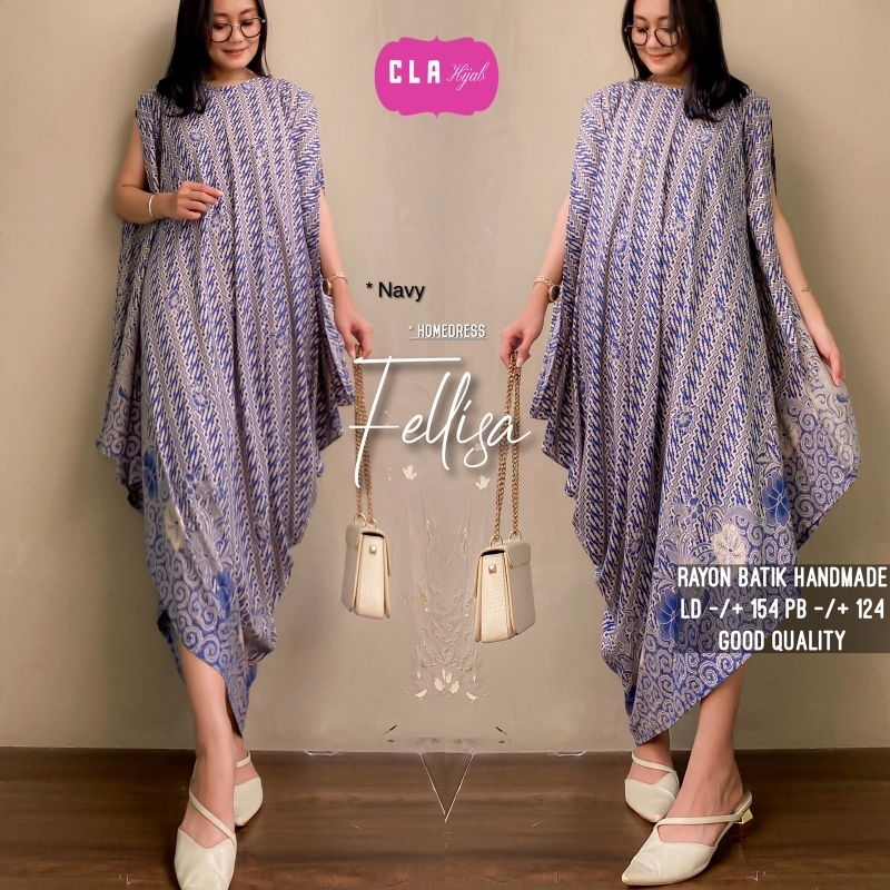 Jual (Alesha) baju tidur daster kelelawar dress asimetris Milana Model ...