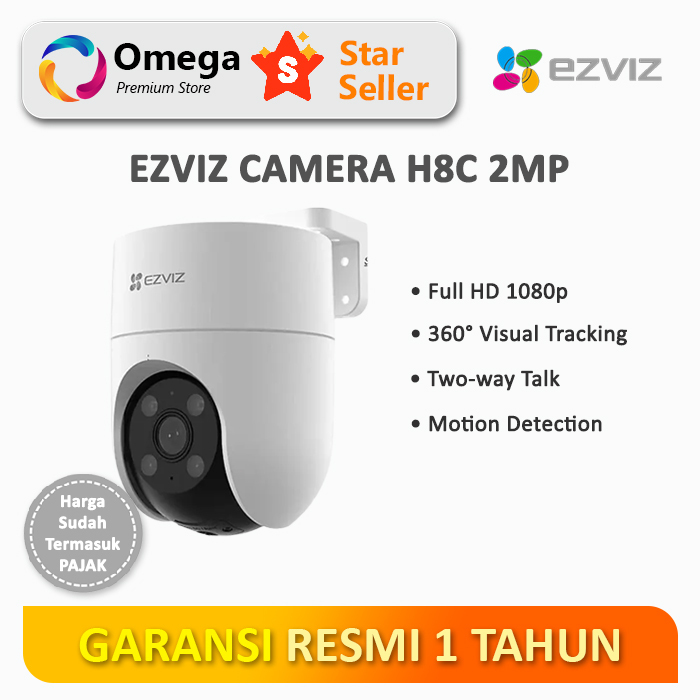 Jual Ezviz H8C 2MP Pan & Tilt Wi-Fi Camera | Shopee Indonesia