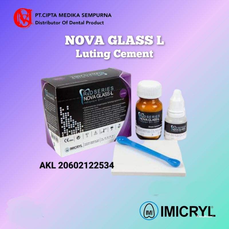 Jual DENTAL GIC LUTING CEMENT IMICRYL NOVA GLASS L | Shopee Indonesia