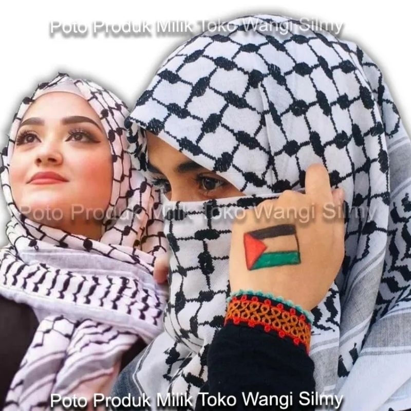 Jual Kerudung Palestina - Jilbab Segi 4 Palestine - Pashmina Segi 4 ...