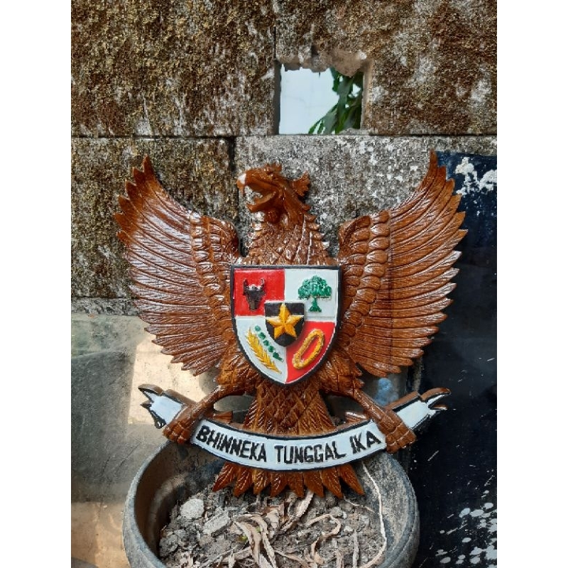 Jual Ukiran Garuda Pajangan Garuda Hiasan Dinding Garuda Pancasila Kayu ...