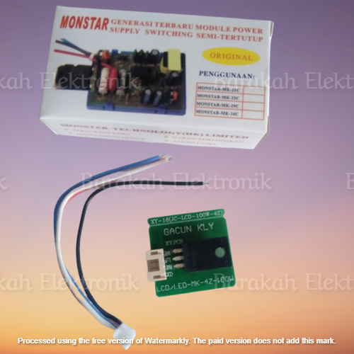Jual Modul Gacun TV LCD 42" MK4 100W PSU LED Kit Power Supply 4 Kabel ...