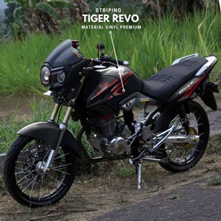 Jual striping tiger revo gold merah 2013 custom variasi hitam putih ...