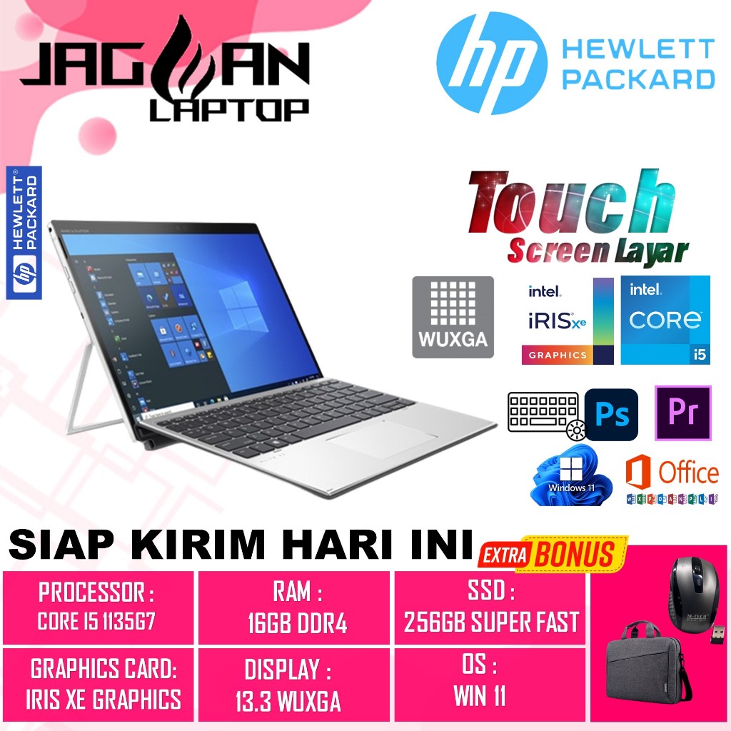 Jual Tab 2in1 Touch HP ELITE X2 G8 TABLET Core I5 1135G7 Ram 16GB 256GB ...