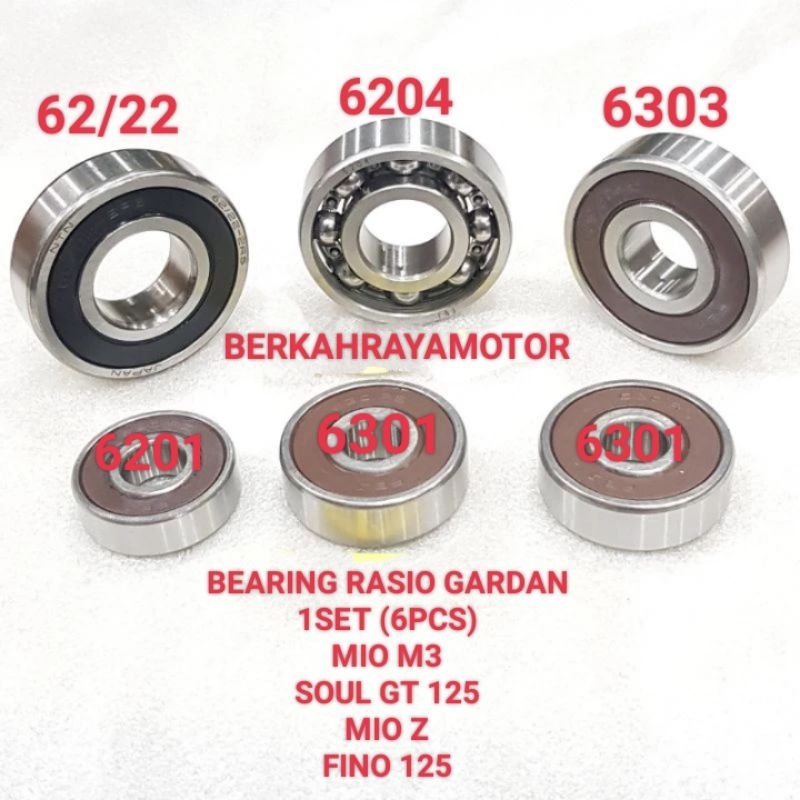 Jual BEARING LAHAR BERING RASIO MIO MIO Z 125 MIO M3 125 SOUL GT 125 ...