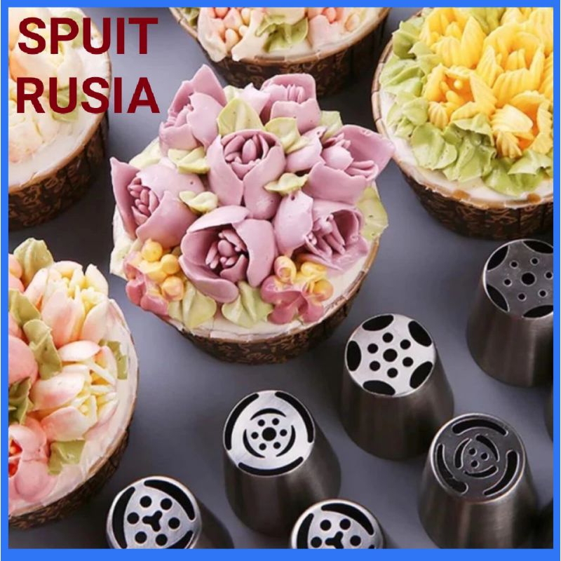 Jual Spuit rusia besar tebal / spuit mawar stenlis PREMIUM tanpa ...