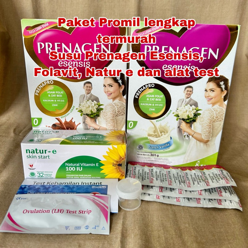 Jual LENGKAP Paket Promil Termurah Prenagen Esensis Folavit dan NaturE ...