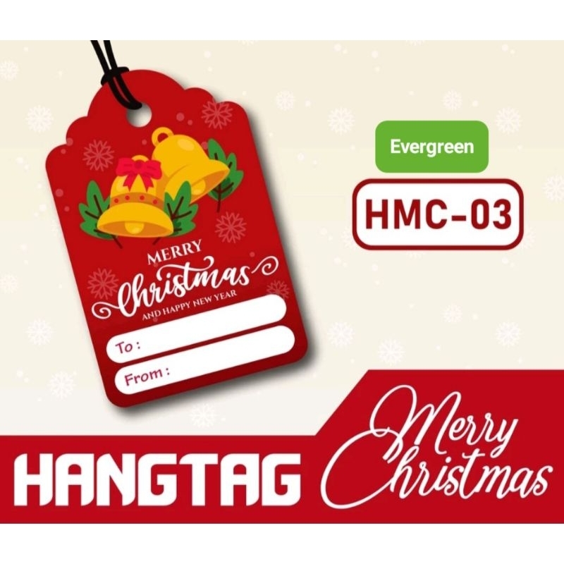 Jual LABEL HANGTAG NATAL Hang Tag Merry Christmas Kartu Ucapan Hampers ...