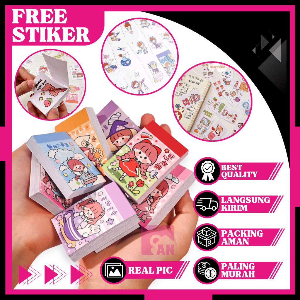 Jual 1SET Stiker Buku Kecil Mini Isi 24 Lembar Sticker Scrap Book ...