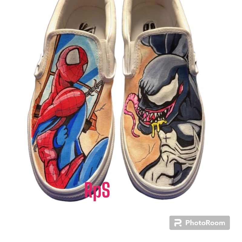Jual Sepatu Custom Spiderman X Venom 01 | Shopee Indonesia