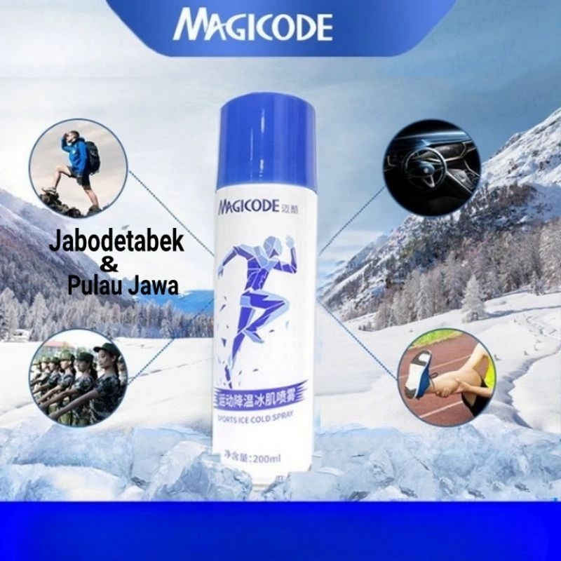 Jual MAGICODE Semprotan Pereda Nyeri Pain Killer Cooling Spray 250 ML | Shopee Indonesia