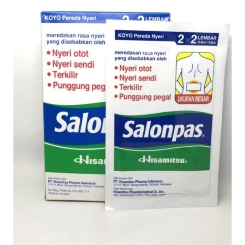 Jual SALONPAS KOYO BESAR JUMBO isi 2x2 lembar/Pereda Nyeri | Shopee ...