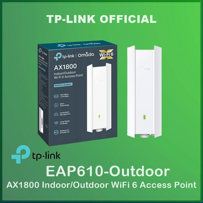 Jual TP-Link EAP610-Outdoor AX1800 Indoor/Outdoor WiFi 6 Access Point ...
