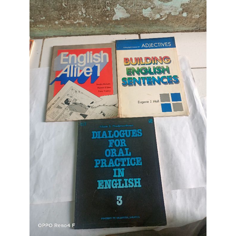 Jual ori ENGLISH ALIVE, BUILDING ENGLISH SENTENCE, DIALOGUES FOR ORAL ...