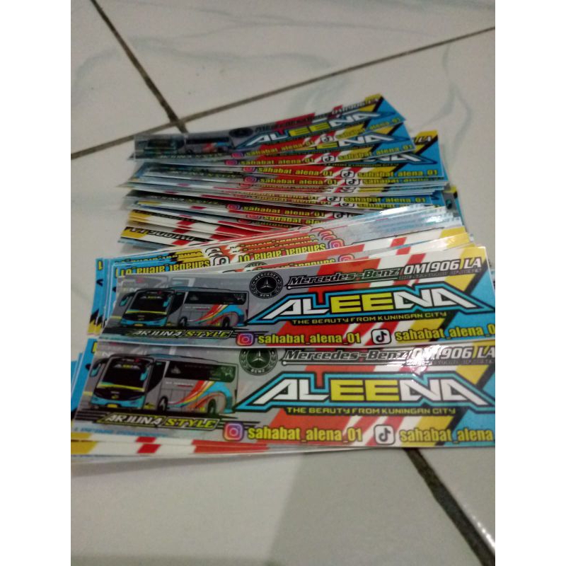 Jual stiker bus Basuri alena | Shopee Indonesia