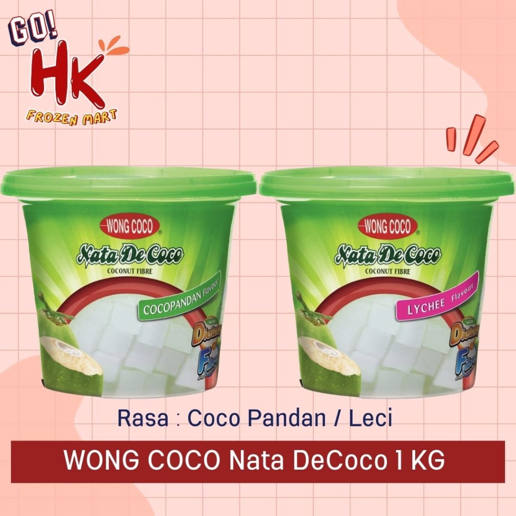 Jual Wong Coco Nata deCoco 1 KG Ember Leci / CocoPandan jelly HK Frozen ...