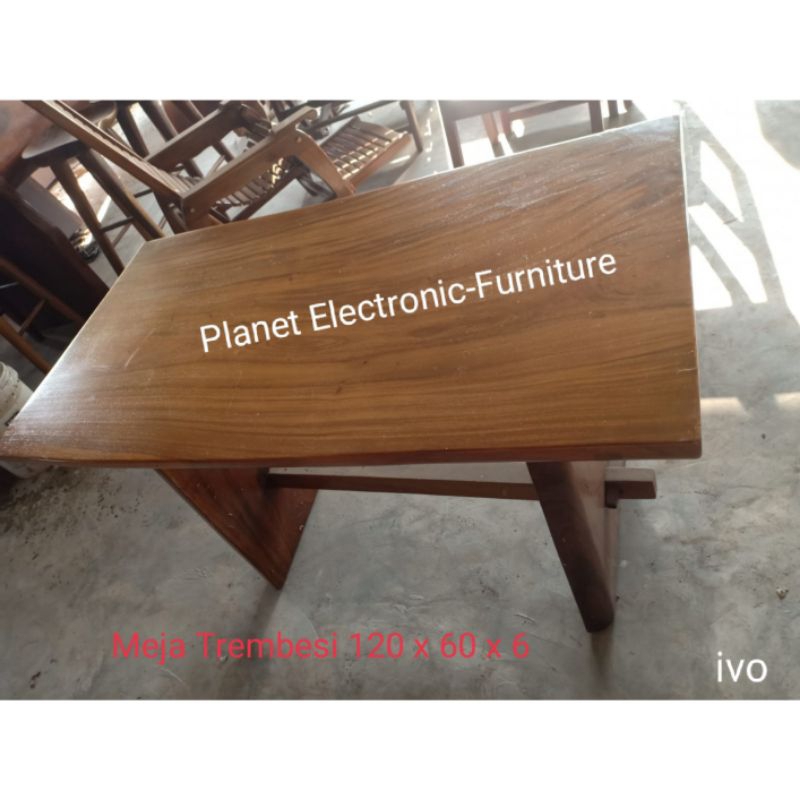 Jual Meja Makan Kayu Trembesi 120cm Meja Cafe Meja Restoran Meja ...