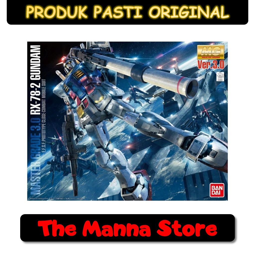 Jual Bandai Namco Gundam MG RX-78-2 Gundam E.F.S.F Prototype Close ...