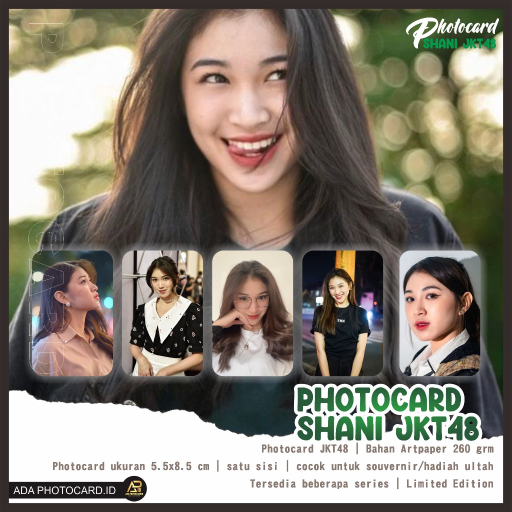 Jual Photocard Shani Indira Natio JKT48 isi 50 Pcs (Bonus Stiker dan Inner Slevee) Limited ...