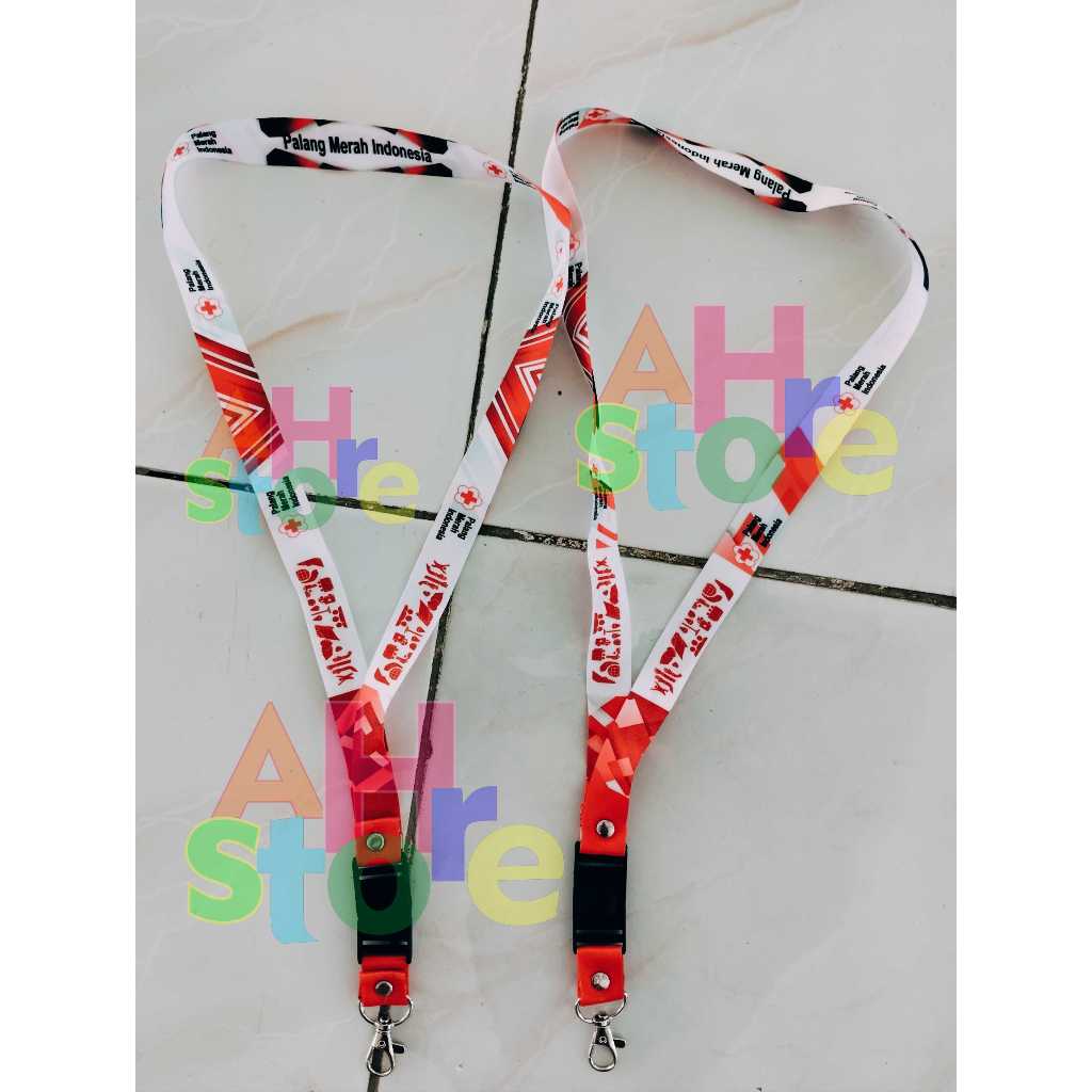 Jual TALI LANYARD ID CARD PALANG MERAH INDONESIA PMI DESAIN 11 | Shopee ...