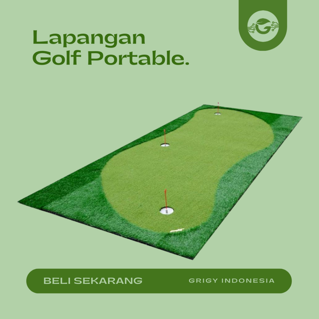 Jual KARPET RUMPUT SINTETIS MINI GOLF PORTABLE / PUTTING GREEN GOLF ...