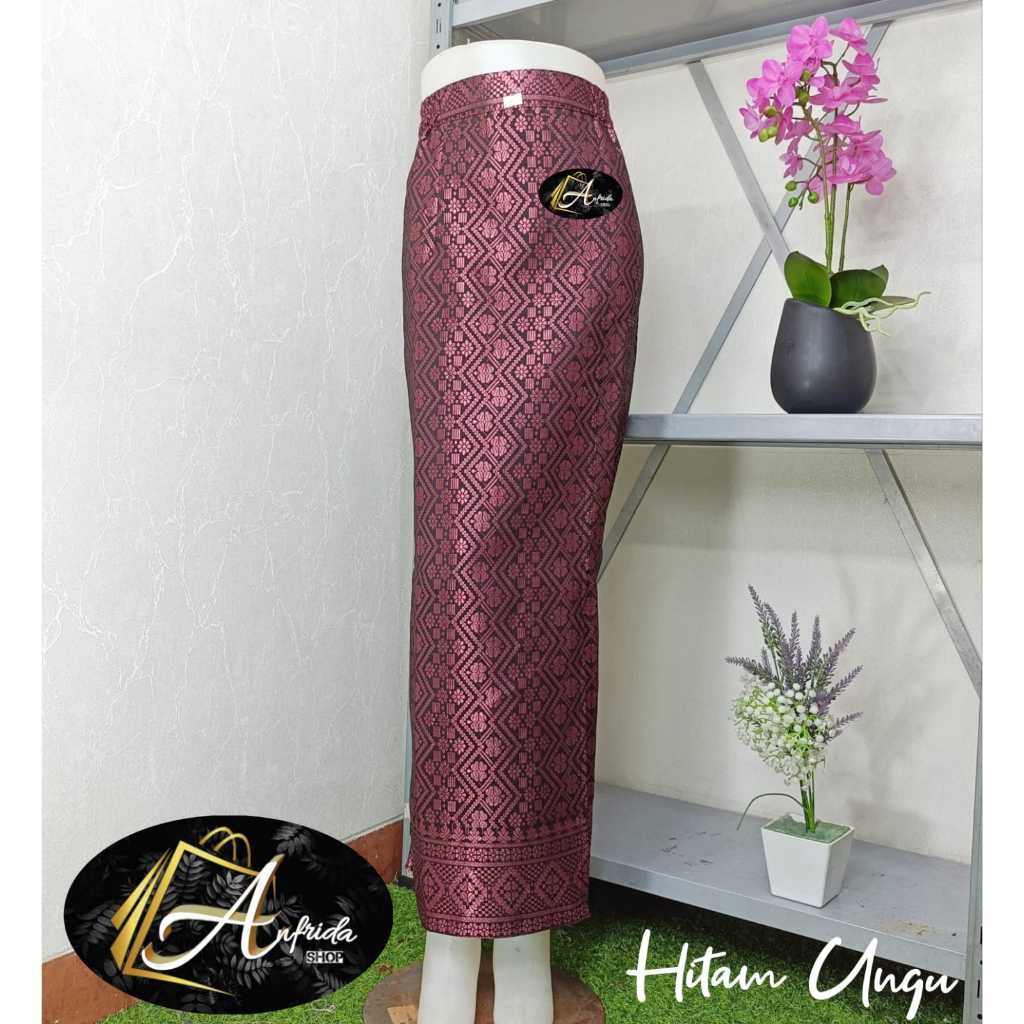 Jual ROK SPAN SONGKET FURING WANITA TERBARU 2023/ROK SPAN SONGKET SERI ...