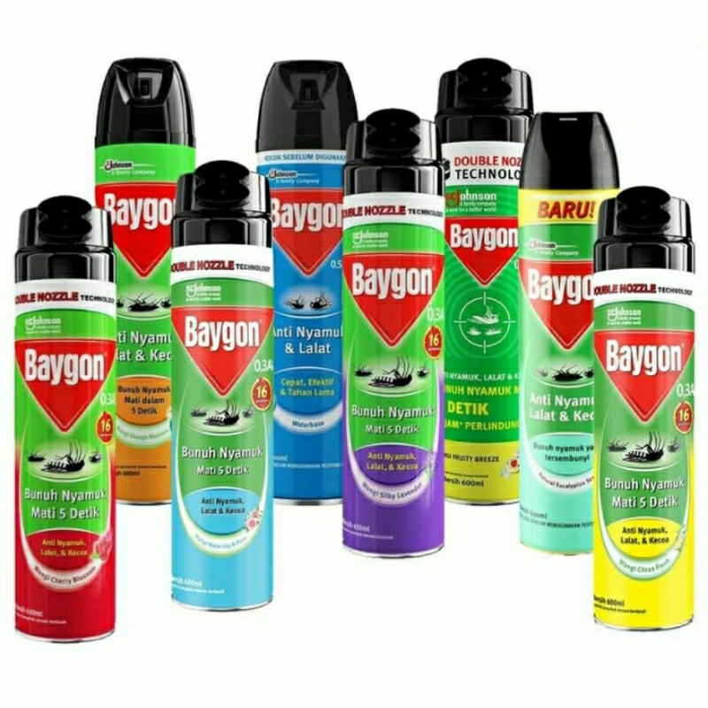 Jual BAYGON kemasan kaleng semprot/spray 600ml/750ml/600+75ml/450ml ...