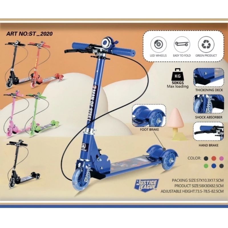 Jual Scooter Otopet anak Exotic Roda Tiga Classic Roda 3 ST 2023 musik ...