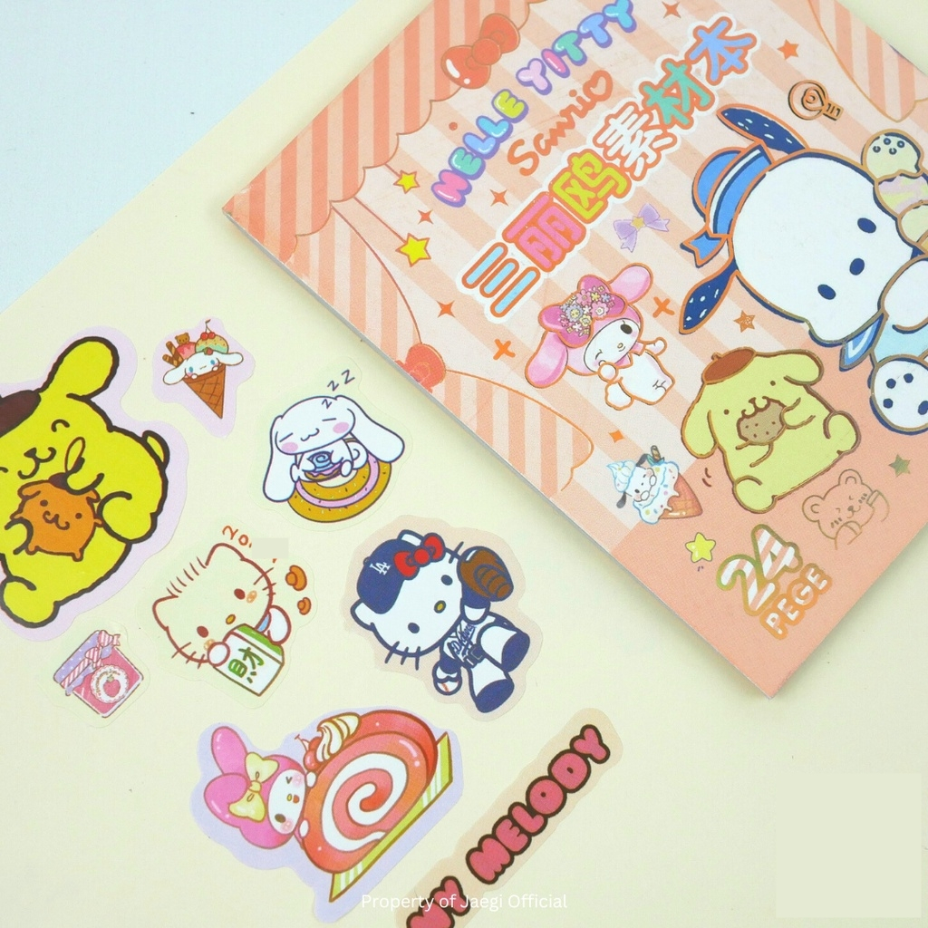 Jual Buku Stiker Sanrio Book Kuromi My Melody Cinnamoroll Pompompurin ...
