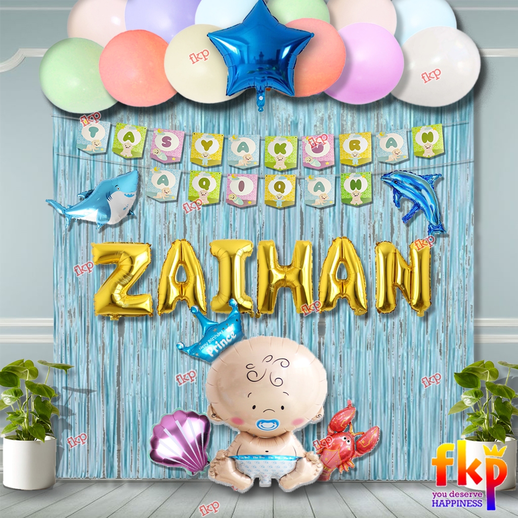 Jual FUN KIDS PARTY Dekorasi Aqiqah baby/Dekorasi Balon Tema Aqiqah ...