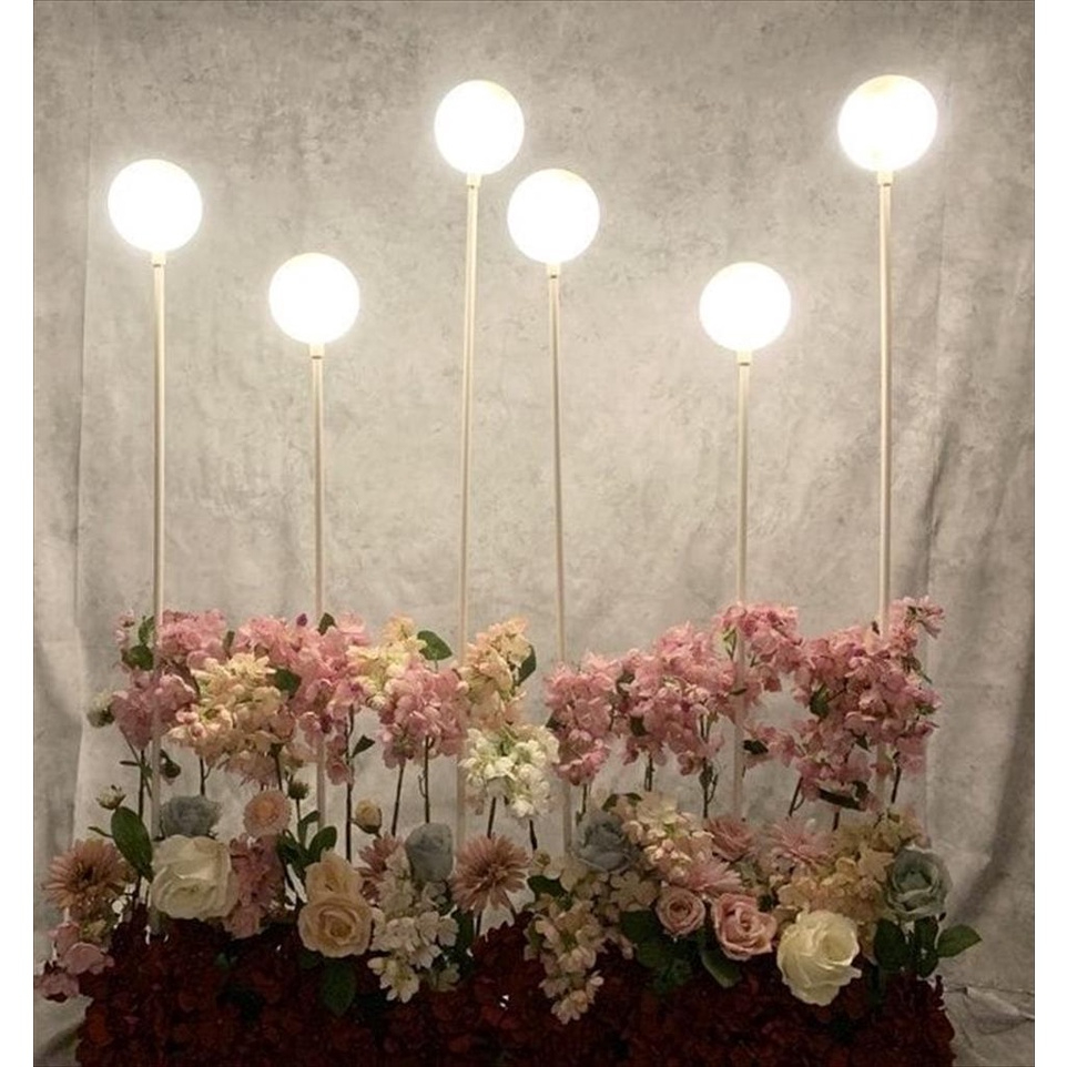 Jual 6 Led Standing Stick Ball lampu bola dekorasi pernikahan wedding ...