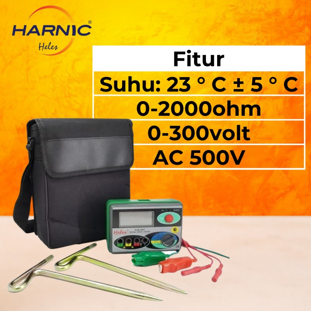 Jual Alat Merger Tanah Heles Digital Earth Insulation Tester -HLM 3007 ...