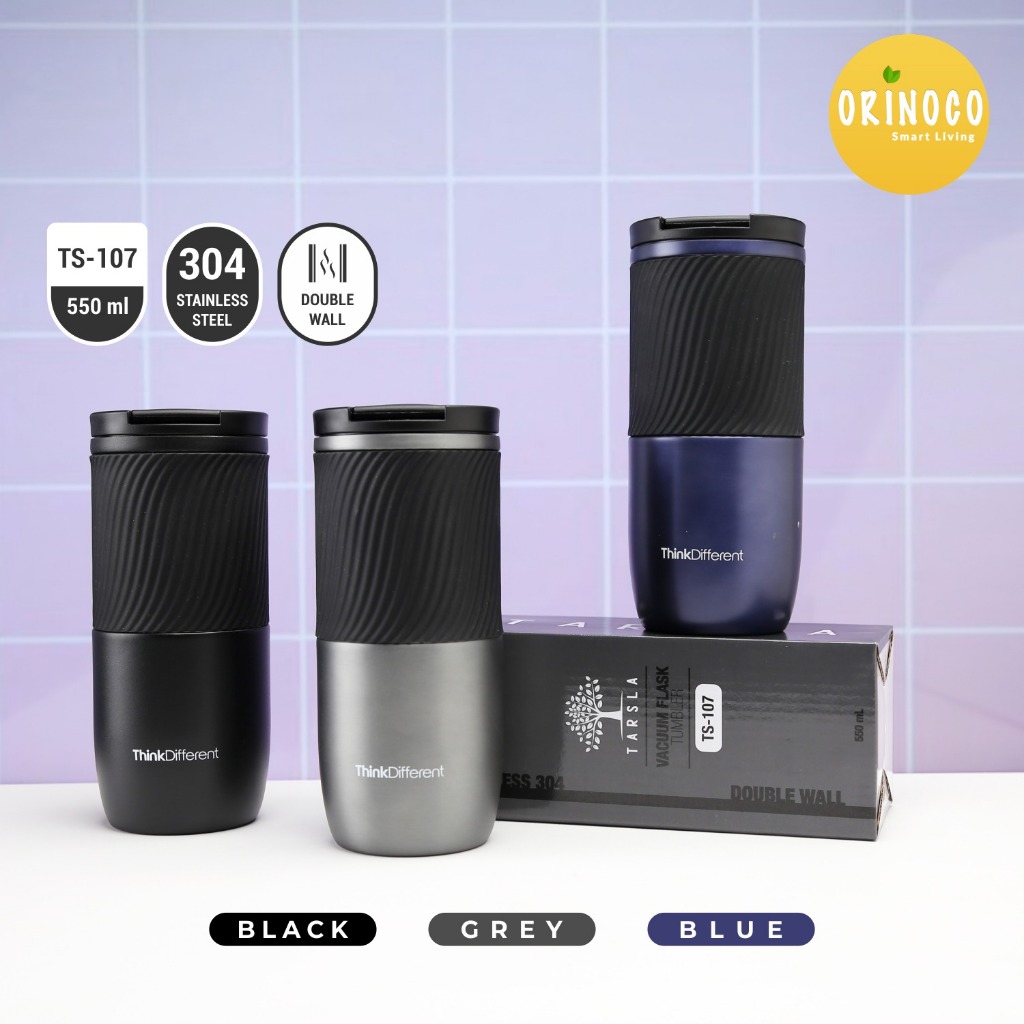 Jual Orinoco Botol Mug Thermos TS-107 Vacuum Flask Double Wall Channel ...