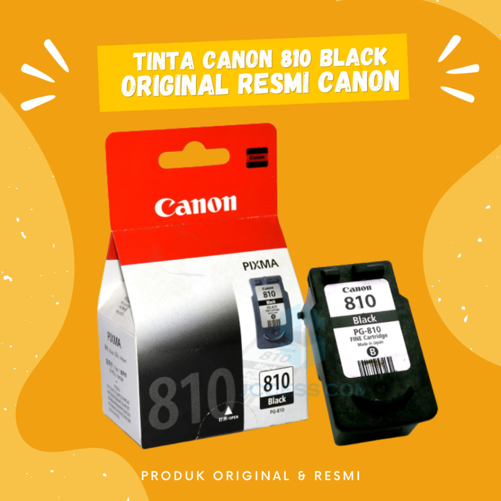 Jual Tinta Canon PG-810 Ink Cartridge (Black) Hitam Original | Shopee ...