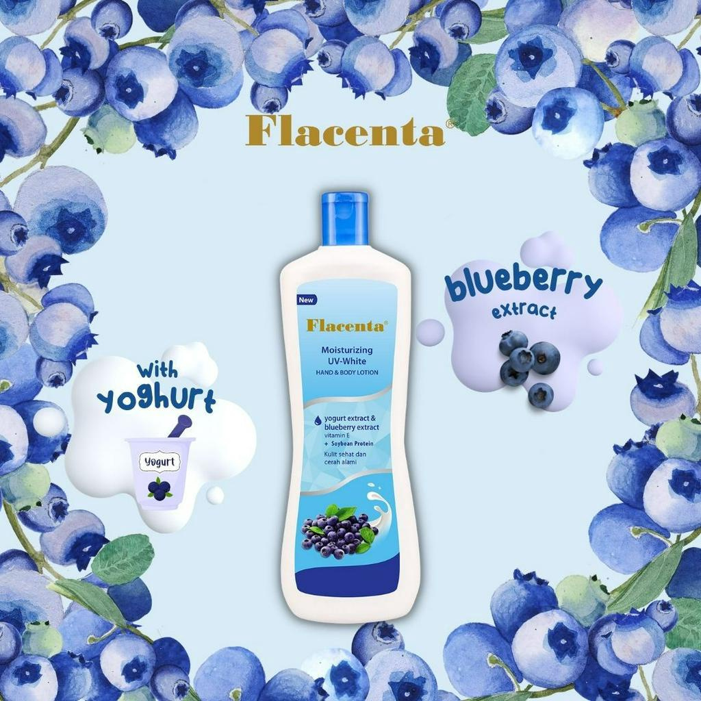 Jual PLACENTA / FLACENTA HAND & BODY LOTION 500 ML PUTIH / YOGHURT ...