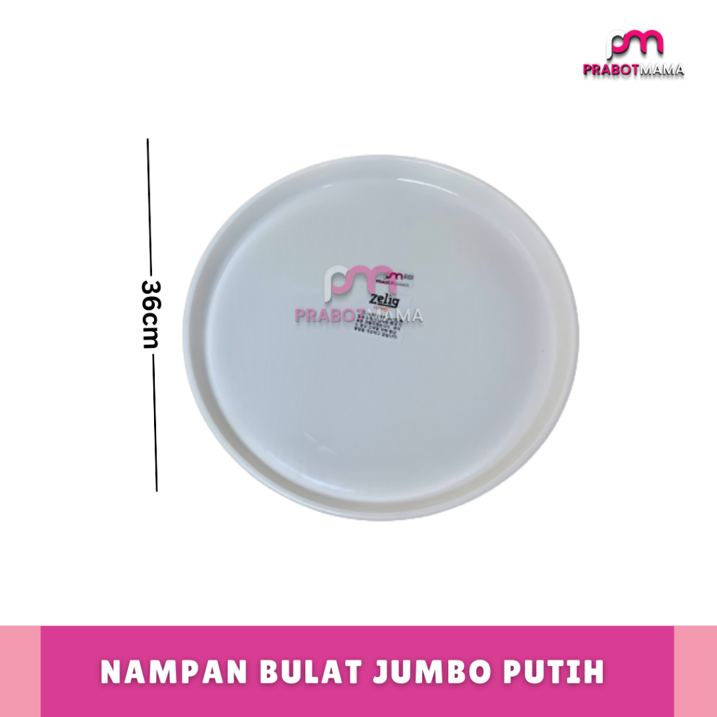 Jual Nampan Plastik Bulat Putih - PRABOTMAMA / Nampan Tampah Loyang ...