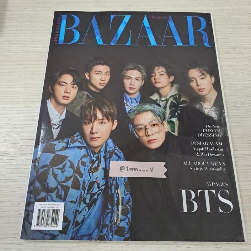 Jual Majalah Harper's bazaar Indonesia x BTS bazaar magazine | Shopee Indonesia