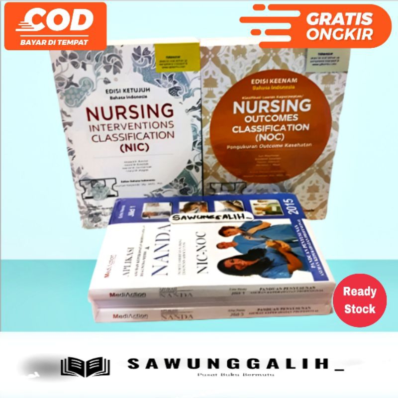 Jual PAKET 2 BUKU KEPERAWATAN : NIC NOC DAN APLIKASI NANDA ( RECOMENDED ) | Shopee Indonesia