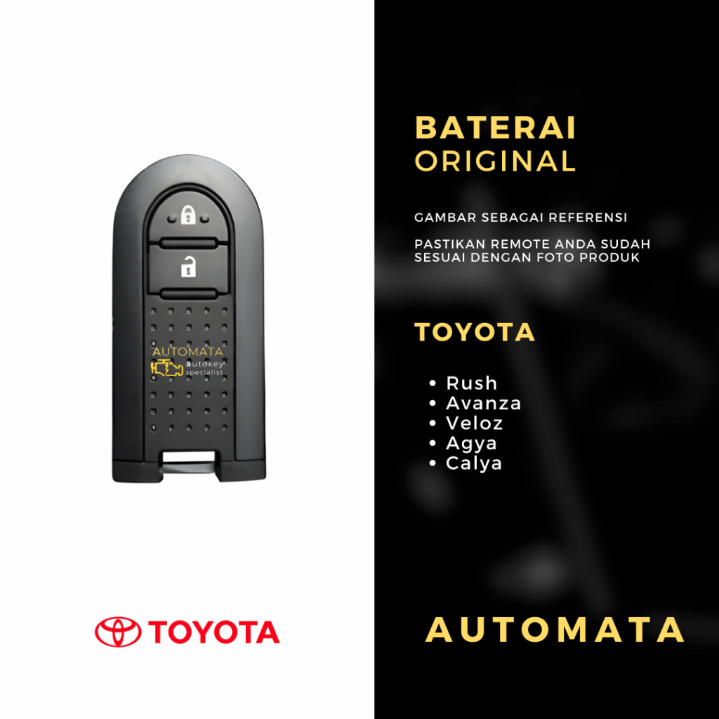 Jual Baterai Remote Keyless Toyota Rush Avanza Veloz Original Panasonic ...