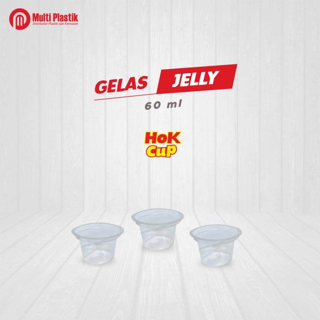 Jual CUP DAN TUTUP 60 ML 90 ML HOK - GELAS JELLY | Shopee Indonesia
