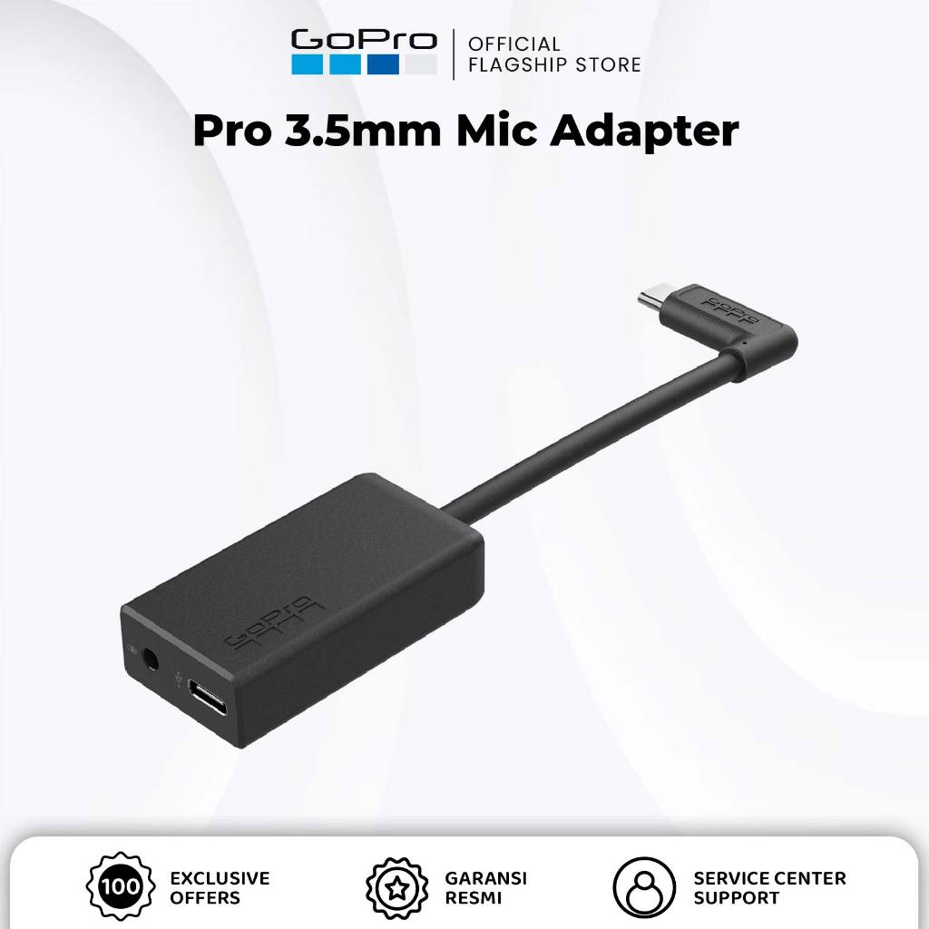 Jual GoPro Pro 3.5mm Mic Adapter | Shopee Indonesia