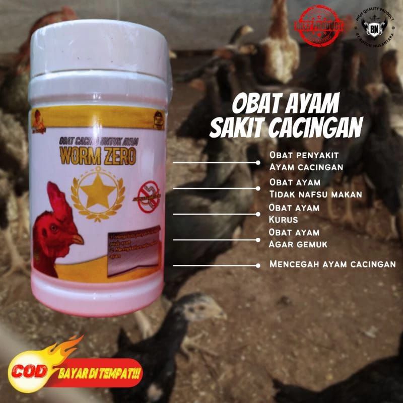 Jual WORM ZERO obat ayam cacingan basmi parasit cacing ayam | Shopee ...