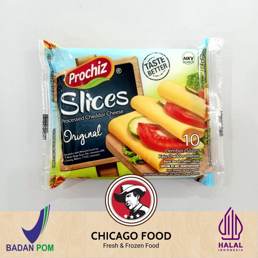 Jual Keju PROCHIZ Cheddar Slice 10's | Shopee Indonesia