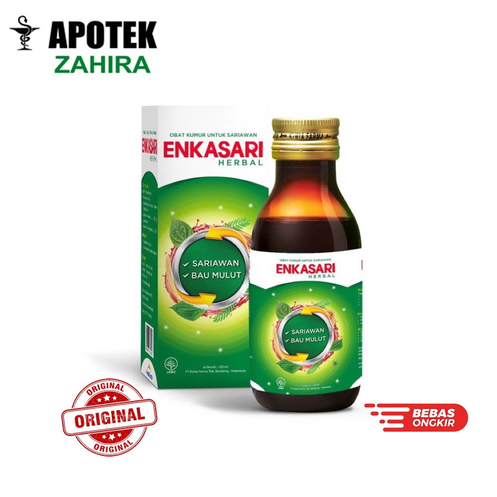 Jual Enkasari Herbal 120ml /untuk bau mulut dan sariawan | Shopee Indonesia