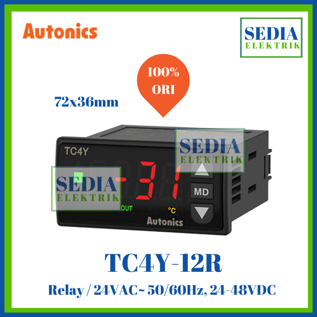 Jual AUTONICS TC4Y-12R TC4Y 12R TEMPERATURE CONTROLLER | Shopee Indonesia
