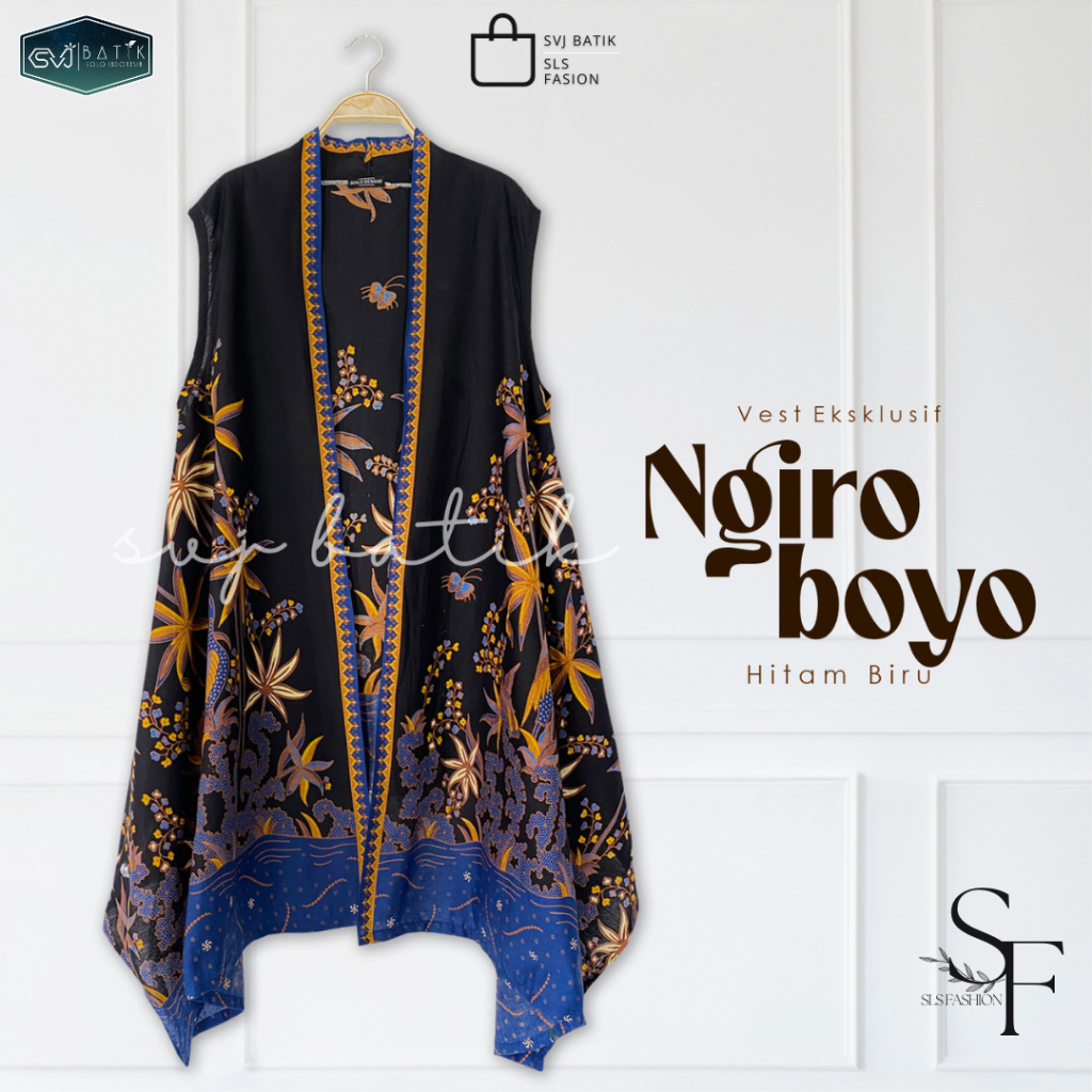 Jual VEST BATIK MURAH BAHAN KATUN outer tanpa lengan batik modern bahan ...