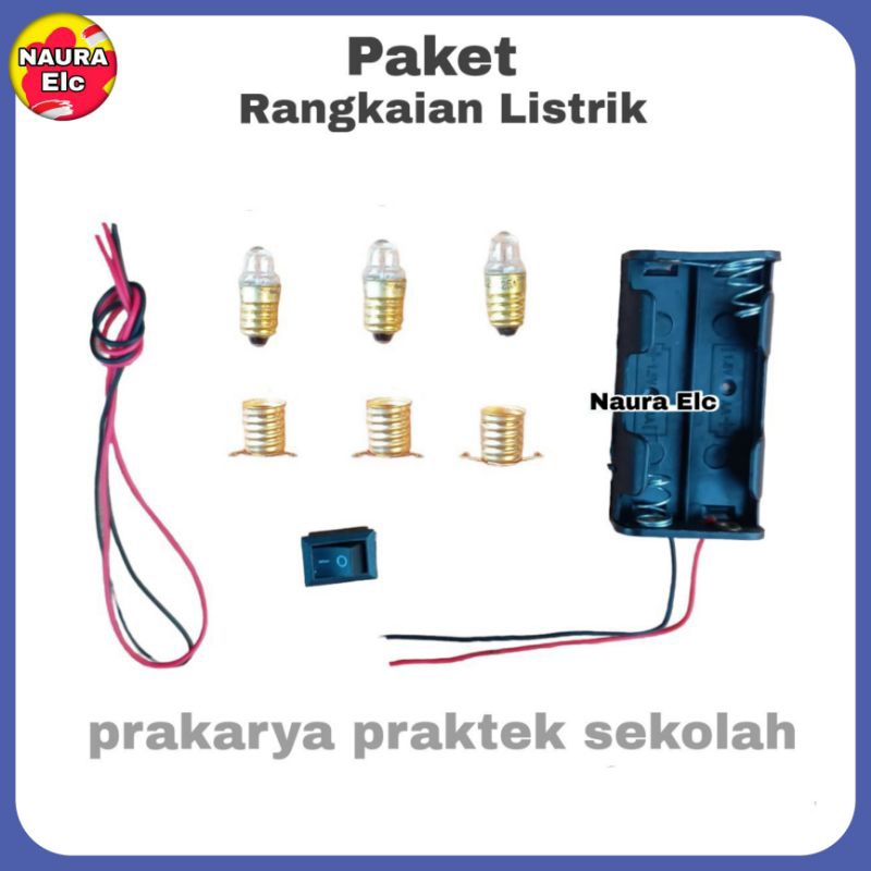 Jual Paket Lampu Rangkaian Listrik Praktek Sekolah SD kelas 6 Prakarya ...